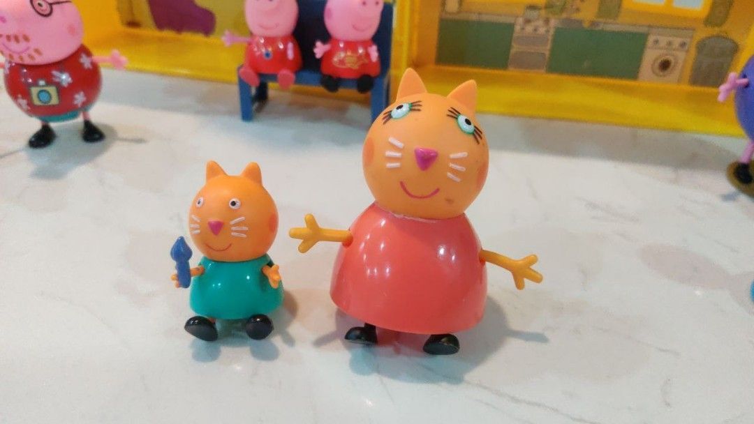 Peppa Pig Figure Cat, Hobbies & Toys, Toys & Games on Carousell