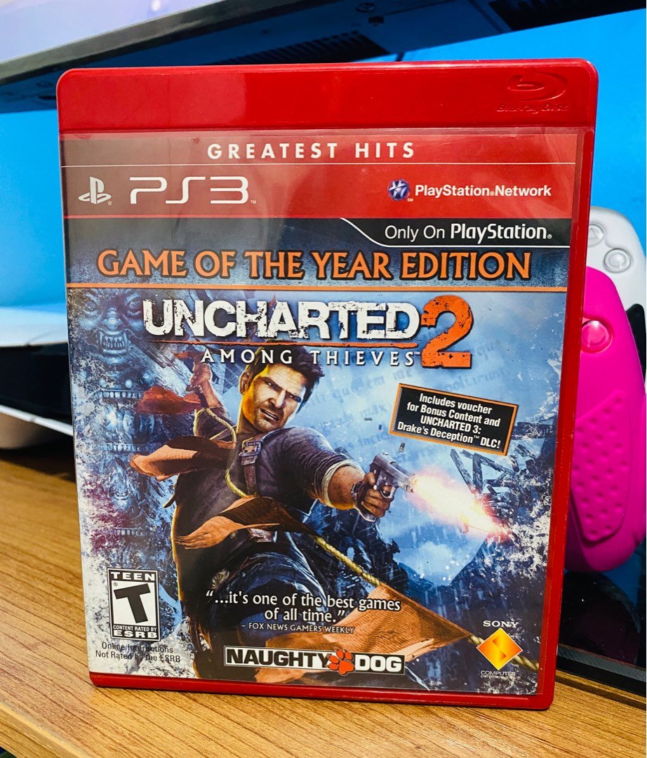 BUNDLE PS3 Uncharted 2 + Metal Gear Solid 4, Video Gaming, Video Games ...