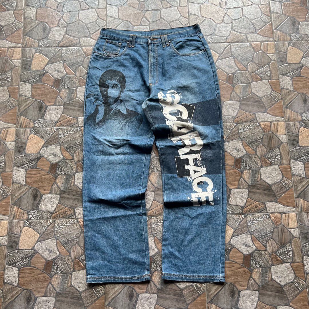 Rare Scarface 2000’s Baggy Jeans, Men's Fashion, Bottoms, Jeans on ...