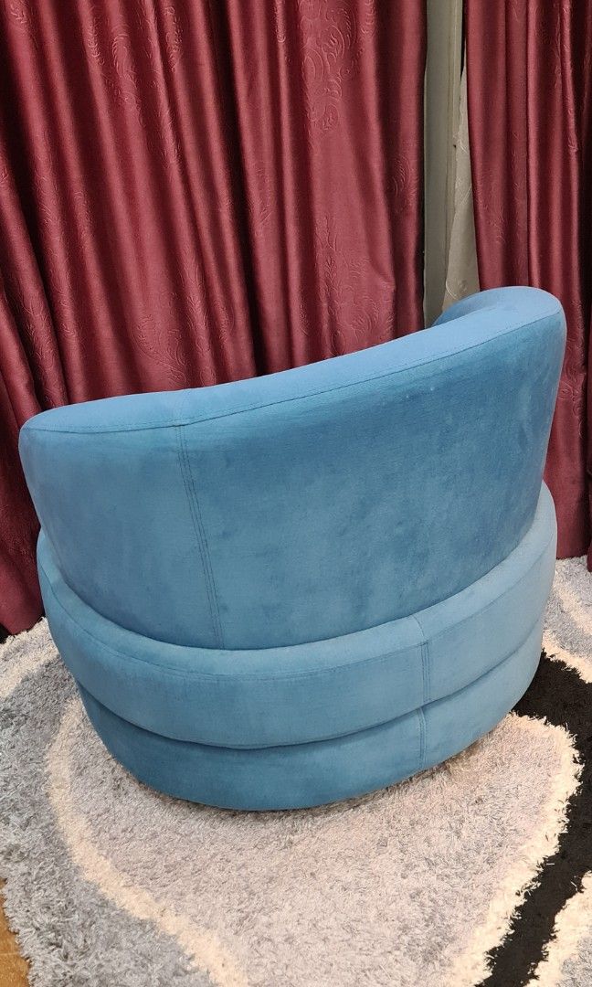 Rotating Sofa Lorenzo Velvet Msterial, Furniture & Home Living ...
