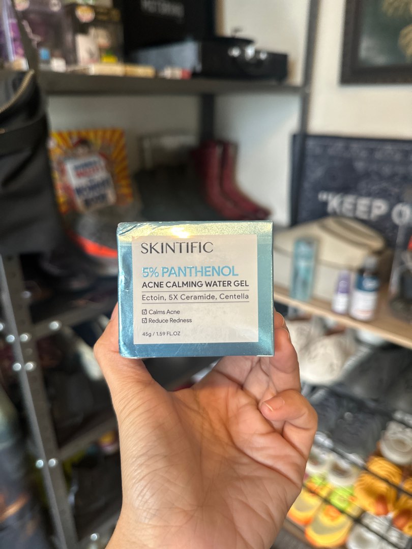 Skintific 5% Panthenol Acne Calming Water Gel Moisturizer 45g, Beauty ...