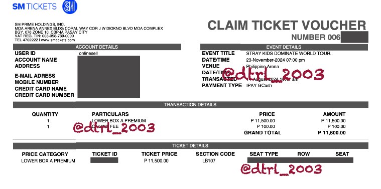 SKZ DominATE_Bulacan Concert Ticket, Tickets & Vouchers, Event Tickets on Carousell