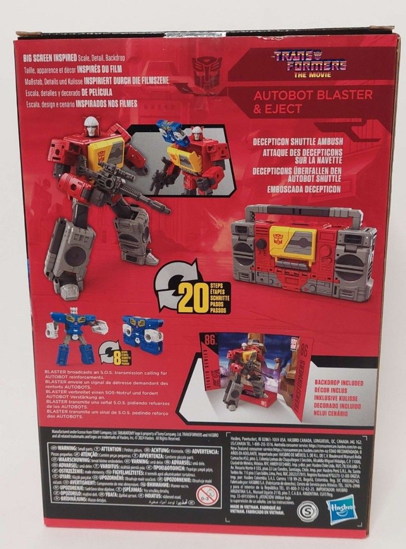 Studio Series Transformers The Movie 1986 Autobot Blaster & Eject SS86 ...