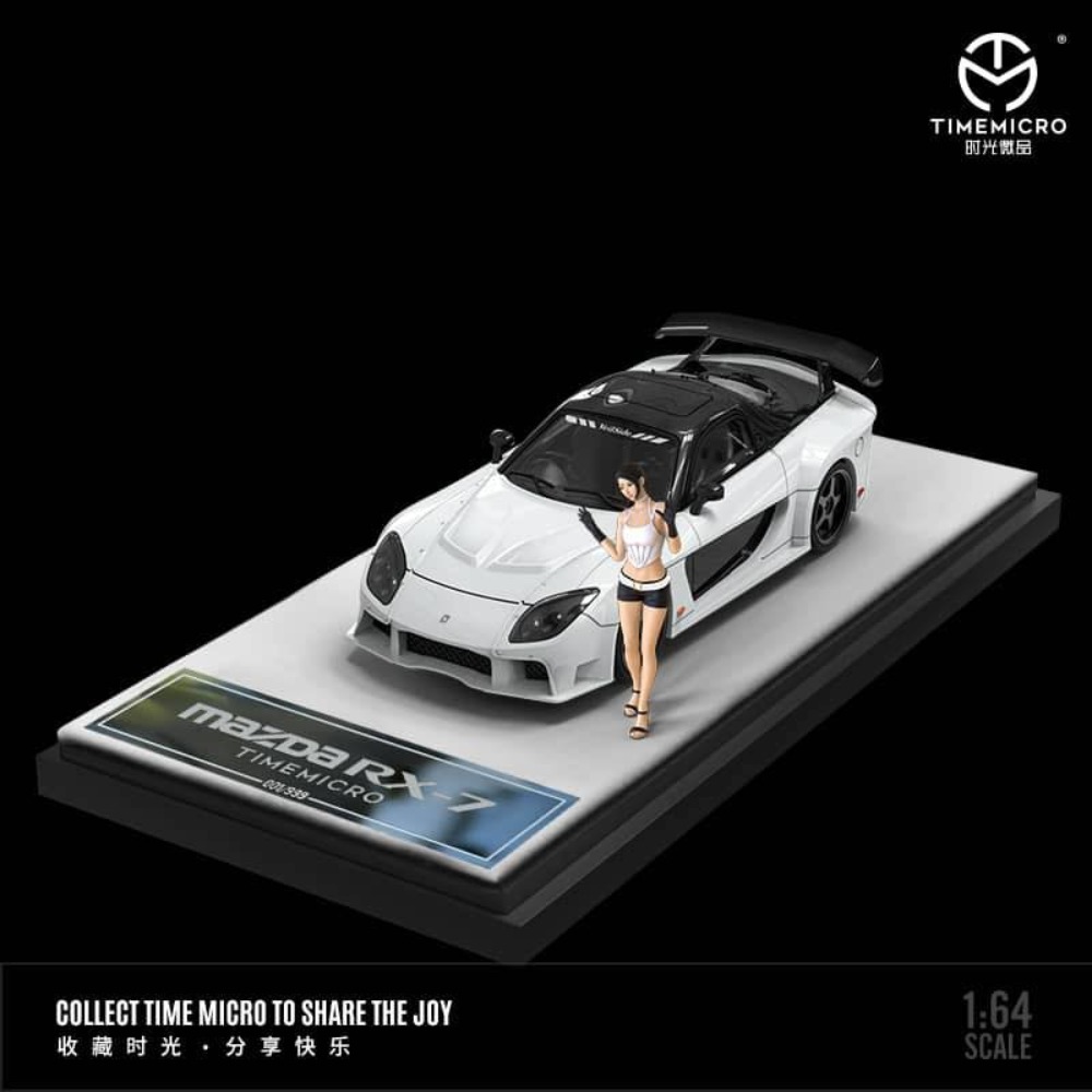 Time Micro 1/64 Scale RX-7 FD3S Veilside Fortune Modified White Die ...