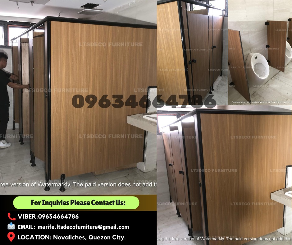 Toilet partition modular cubicle office furnitures, Furniture & Home ...
