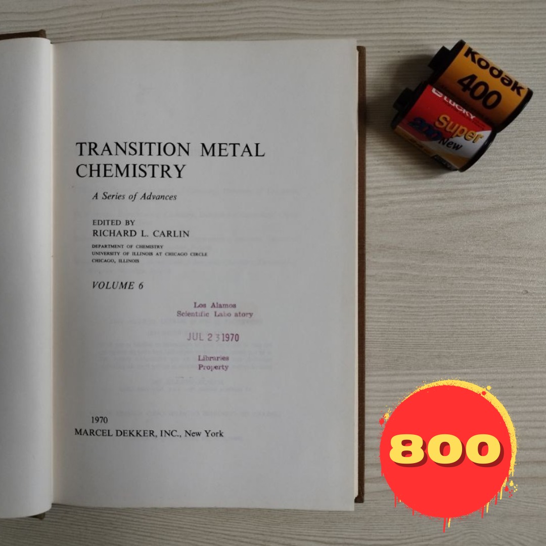 Transition Metal Chemistry (Vintage Hardcover), Hobbies & Toys, Books ...