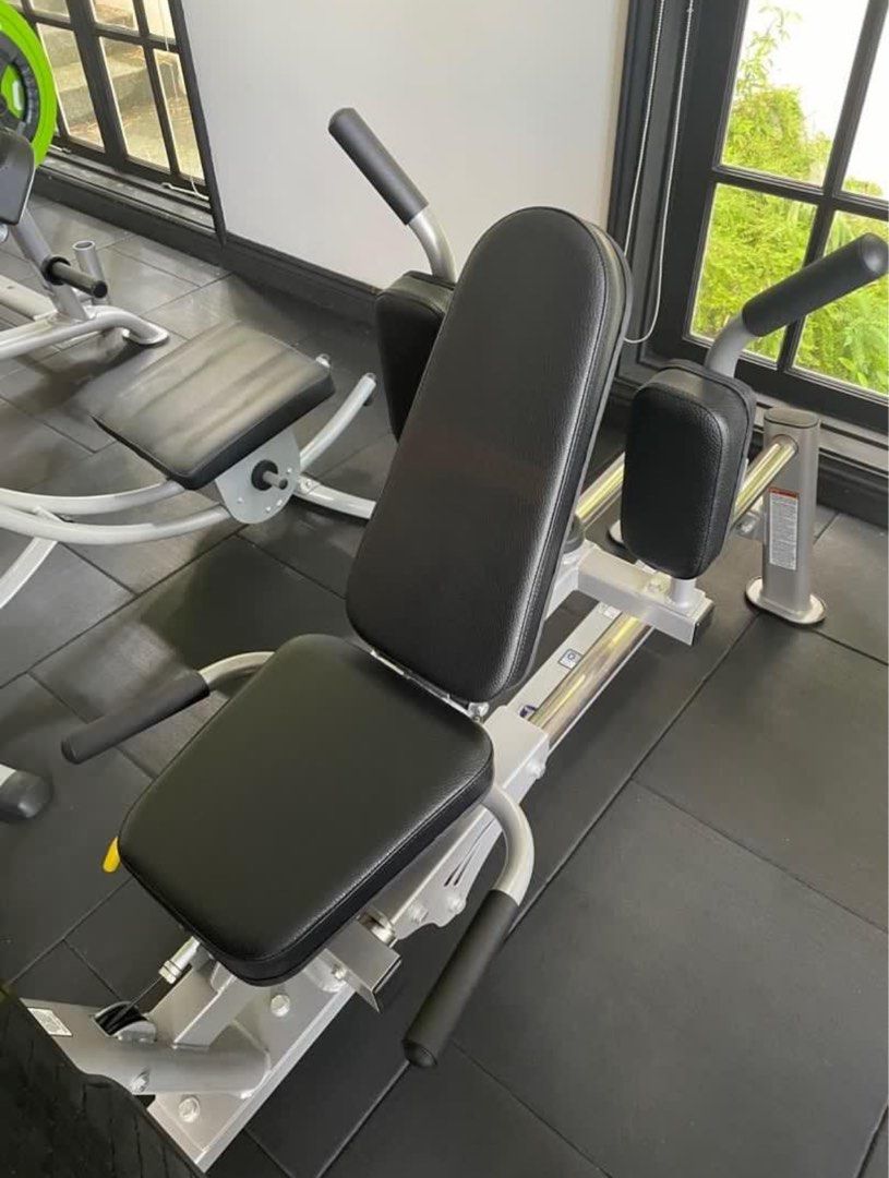 Tuff stuff tuffstuff Evolution CLH-300 horizontal leg press lying hack ...