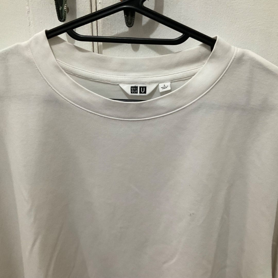 Uniqlo Airism White Oversized Tee #Basic Essential Plain Origin Men Import Vint Grail Oversize ...