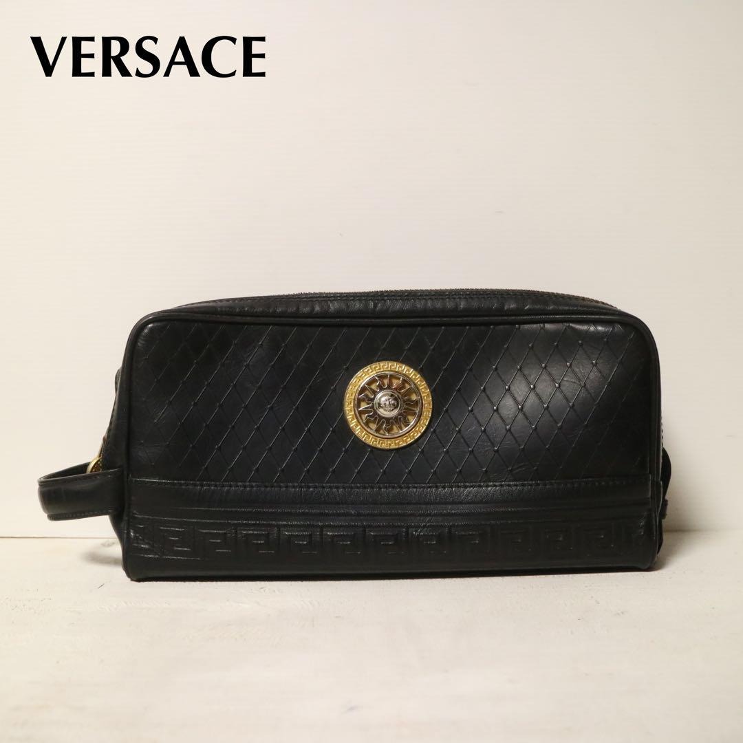 VERSACE Sunburst clutch bag, Men's Fashion, Bags, Belt bags, Clutches ...