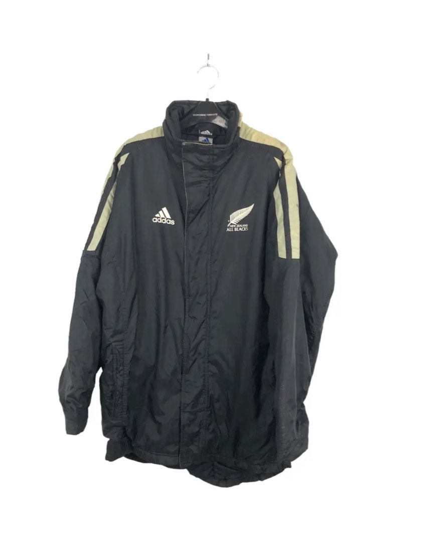Vintage Adidas All Black Jacket, Men's Fashion, Coats, Jackets and ...