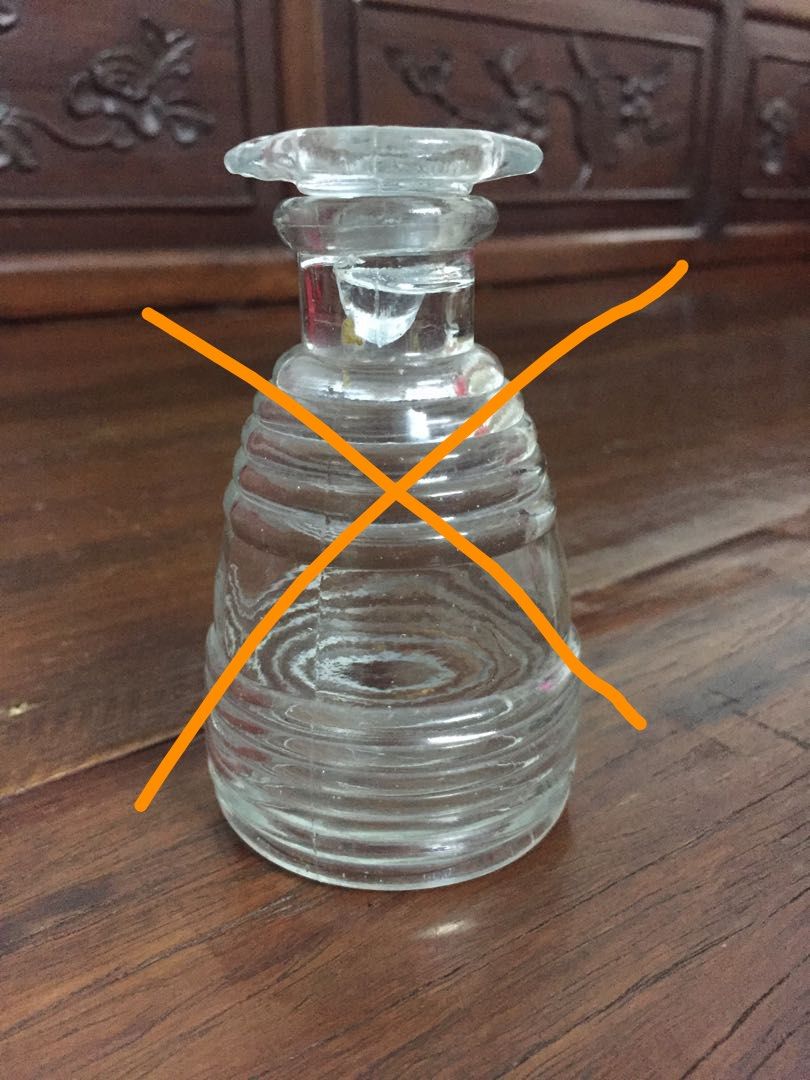 Vintage glass soy sauce bottle, Furniture & Home Living, Home Decor ...
