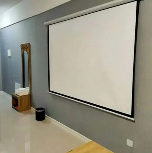 72 inch Motorized screen projection 4:3 Projector Screen Wall Mounted ...