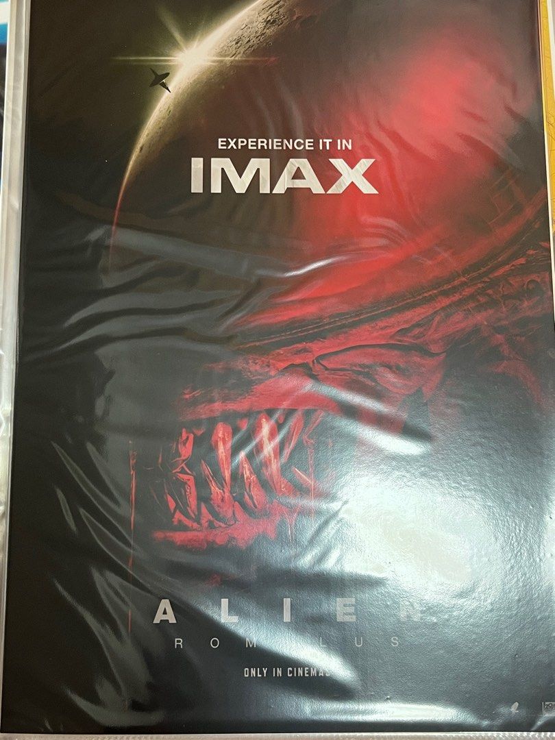 異形 Alien Romulus IMAX A3 海報 官方 Poster 送日版小海報 電影 紀念品, 興趣及遊戲, 收藏品及紀念品, 明星 ...
