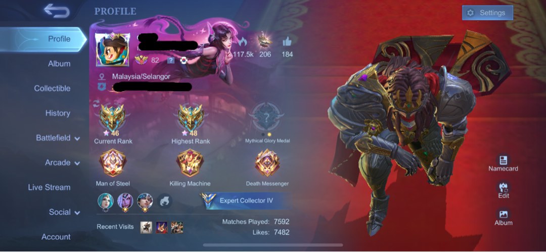 acc mlbb, Video Gaming, Video Games, Others on Carousell