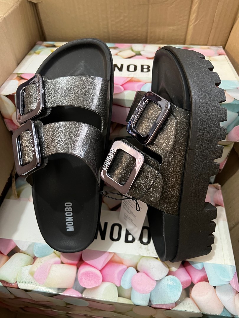 AUTH Monobo Super Jello 2 Glitter in Black, Women's Fashion, Footwear ...