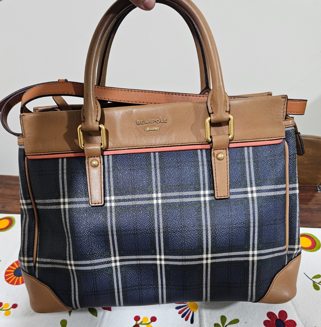 Beanpole checkered two way *reduced price*, Women's Fashion, Bags ...