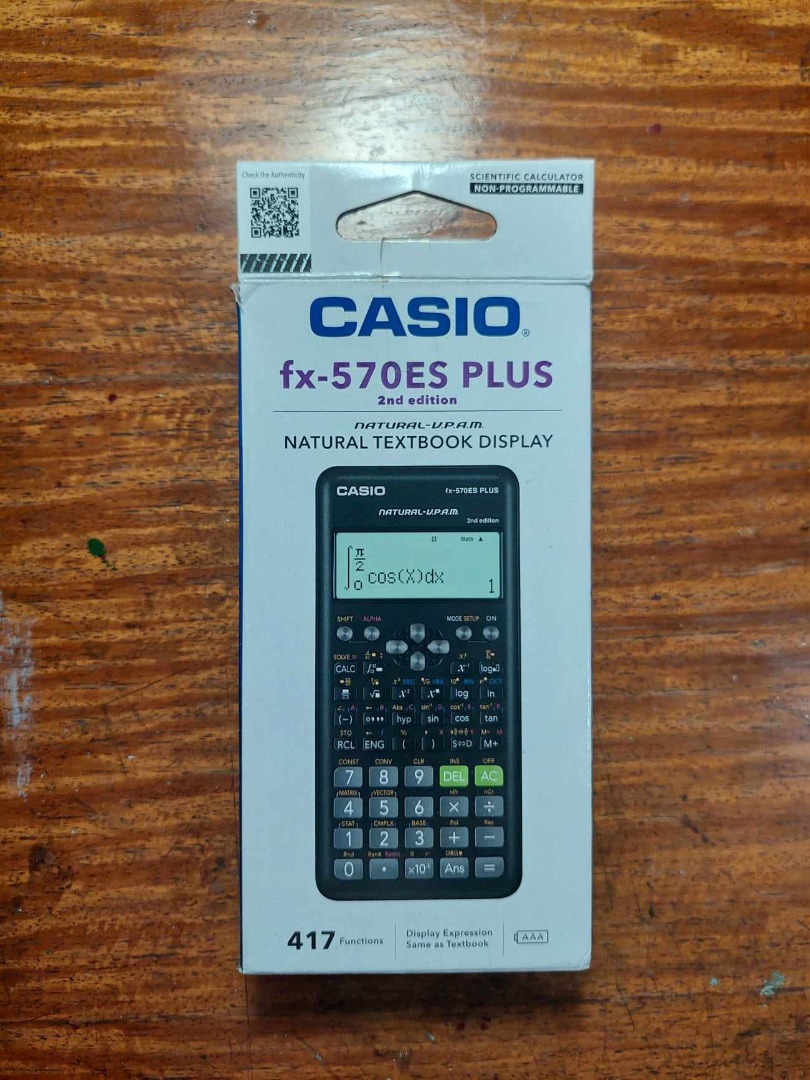 CASIO fx-570 ES PLUS 2nd Edition (Black), Hobbies & Toys, Stationary & Craft, Stationery ...