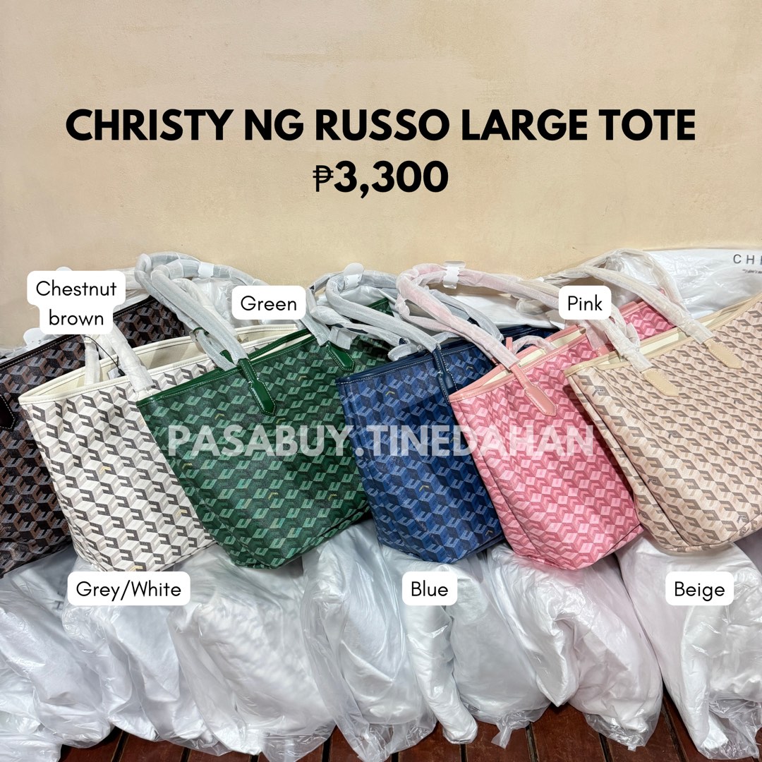 Christy Ng Russo Large Tote ONHAND & LALAMOVE READY, Women's Fashion ...