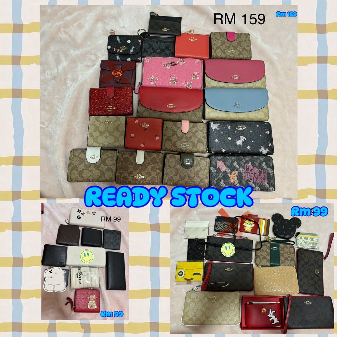 CS126 coach denim wallet purse, Luxury, Bags & Wallets on Carousell