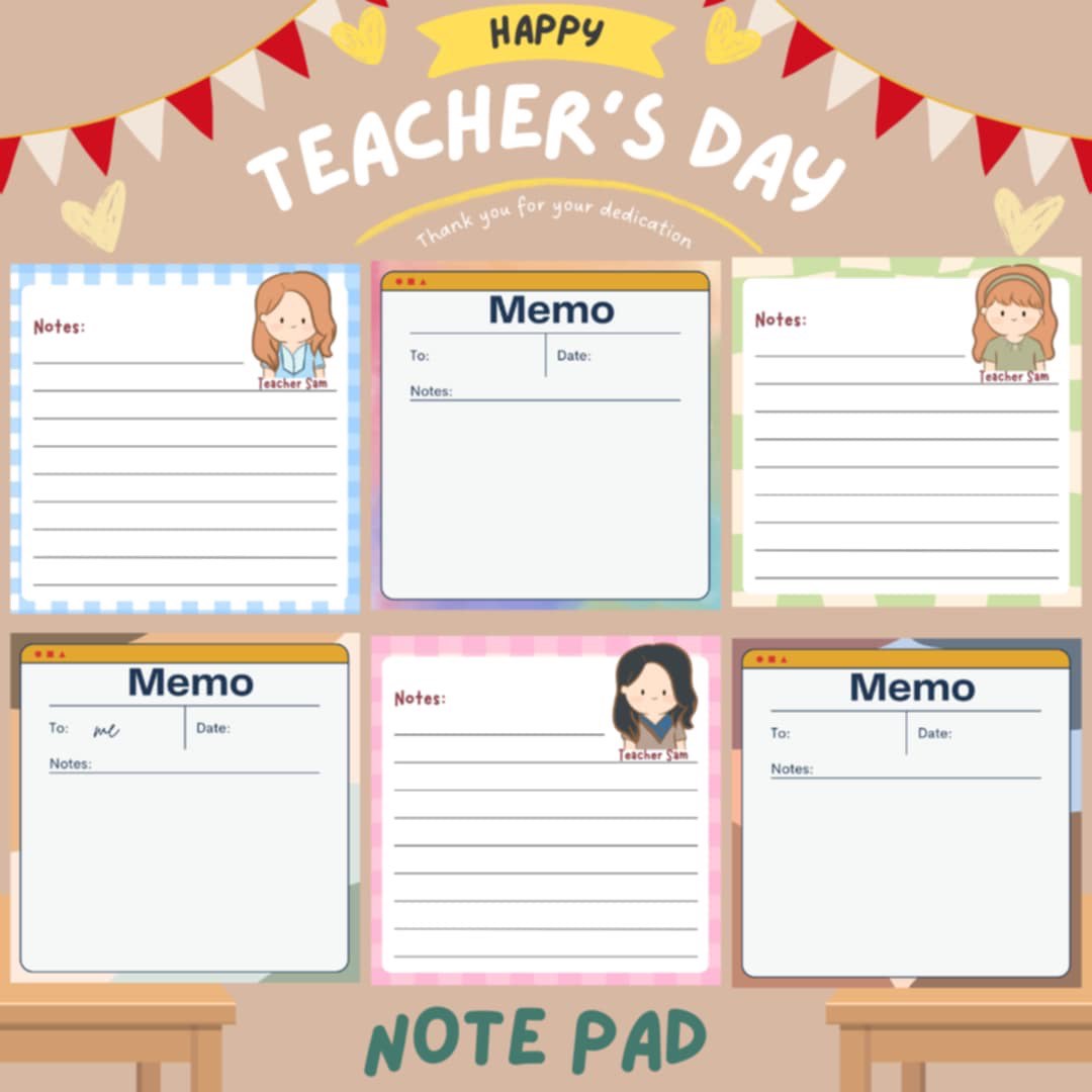 Customized Notepad for Teachers Day Gift, Everything Else, Others on ...