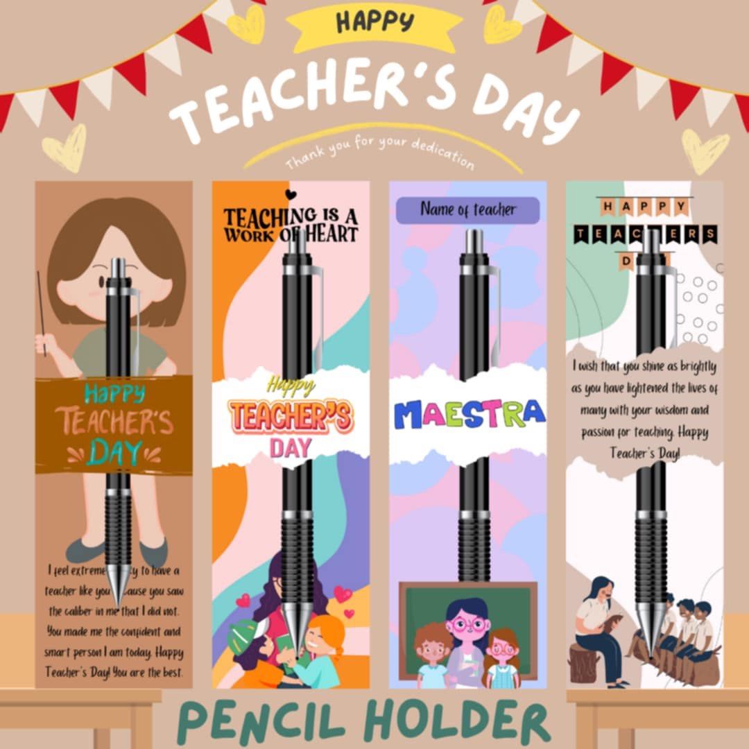 Customized Pen Holder for Teachers Day Gift, Hobbies & Toys, Stationary ...