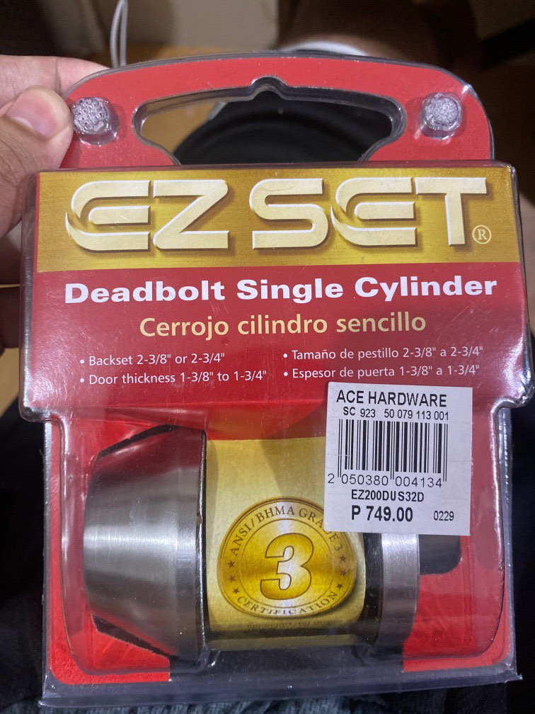 Deadbolt Single Cylinder Lock, Furniture & Home Living, Security ...