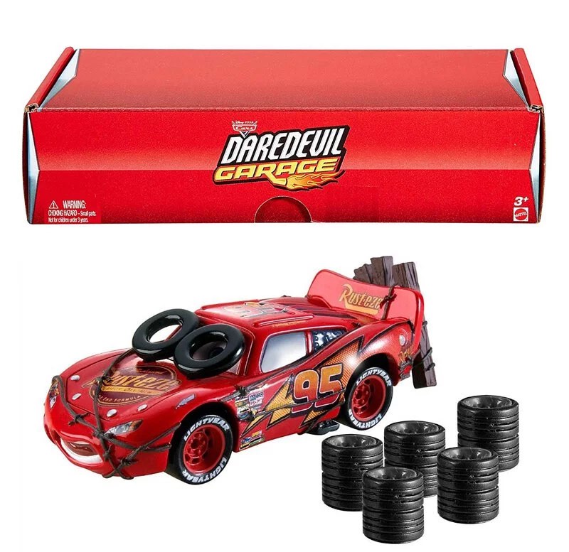 Disney / Pixar /Mattel Cars Daredevil Garage Lightning McQueen Diecast ...