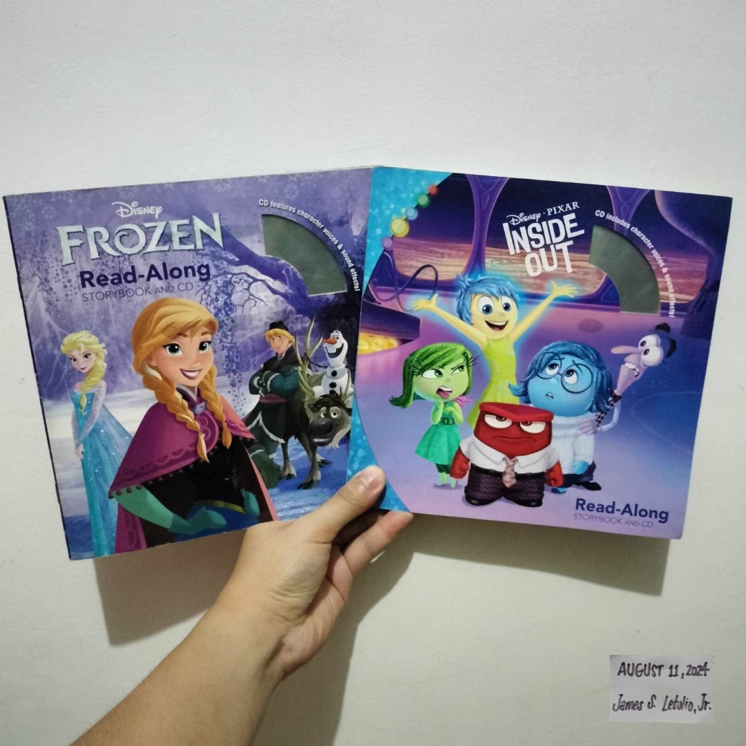 DISNEY READ-ALONG STORYBOOK & CD (Frozen and Inside Out), Hobbies & Toys, Books & Magazines ...