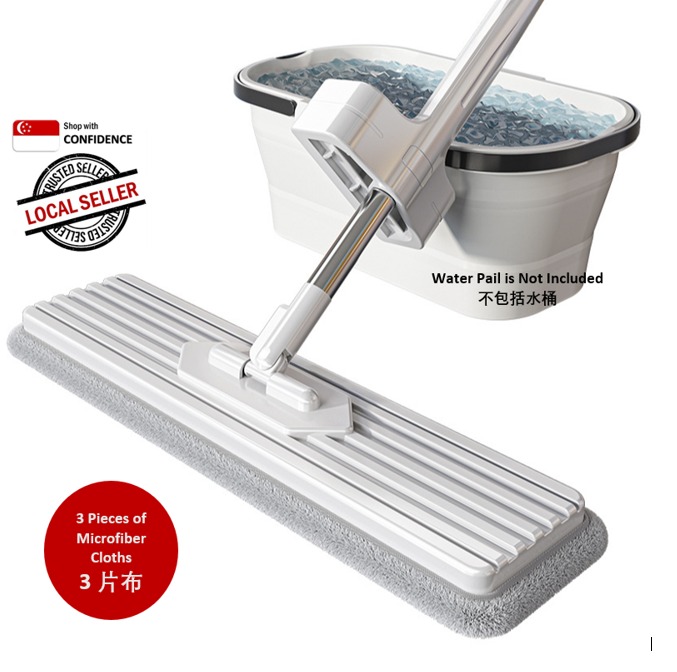 Easy-clean Easy-wash Hands-free 360 Degree Wet-dry Magic Floor Mop with ...