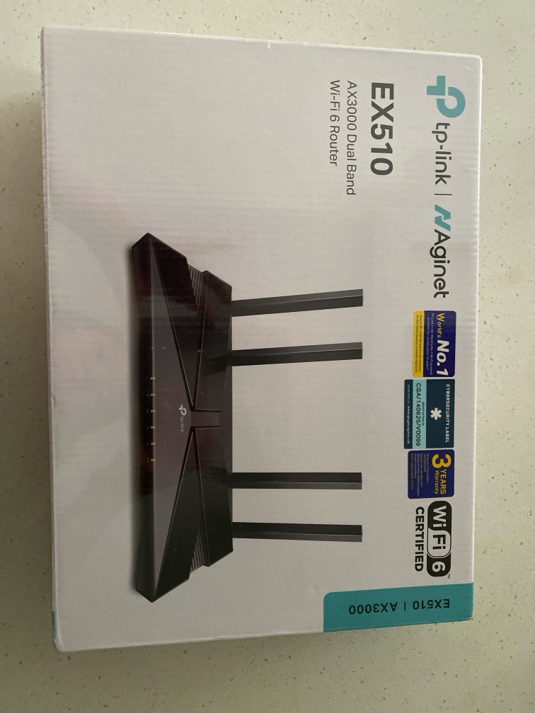 EX510 AX 3000 TP-Link Wifi 6 Router BNIB. Come with Warranty, Computers ...