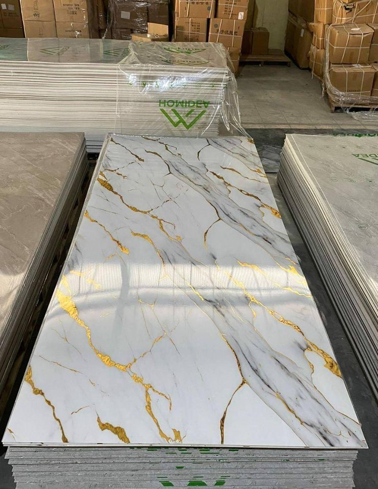 FLUTED & PVC MARBLE decoration desain modern, Furniture & Home Living ...
