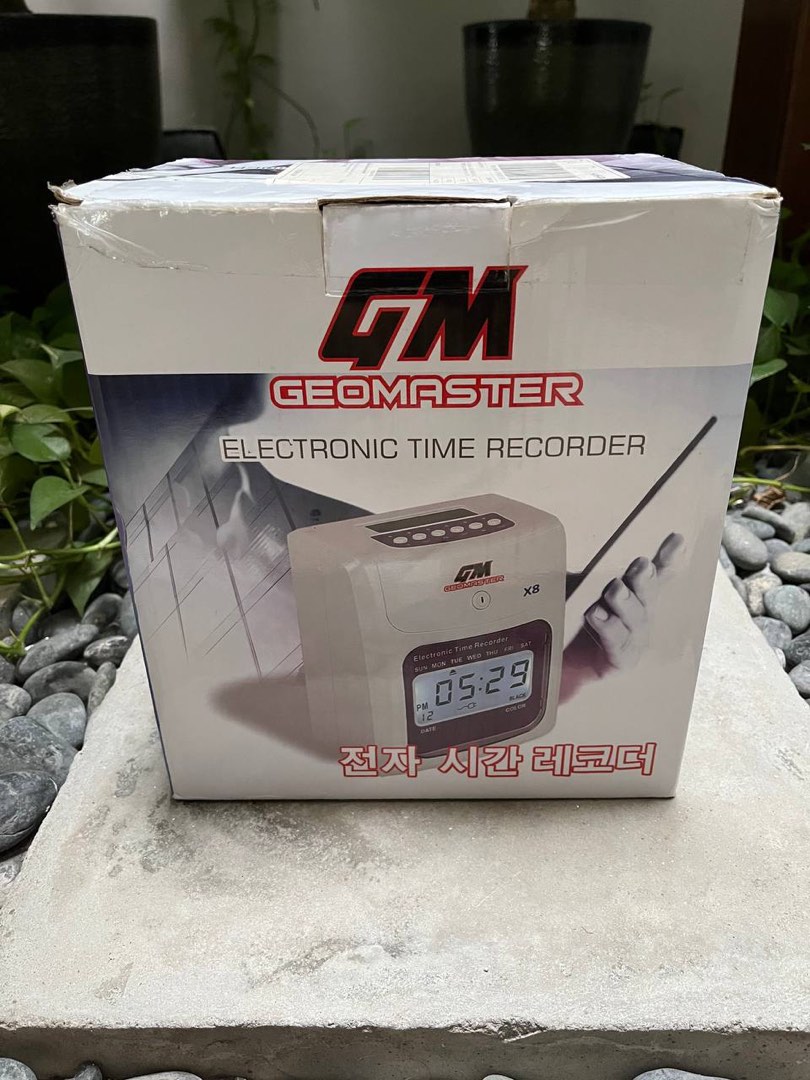 GeoMaster Electronic Time Recorder, Furniture & Home Living, Home ...