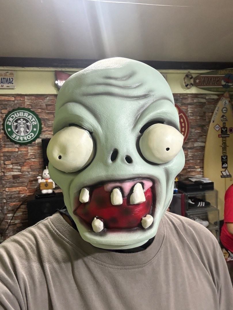 Halloween Mask Plants Vs. Zombies Mask, Hobbies & Toys, Toys & Games on ...