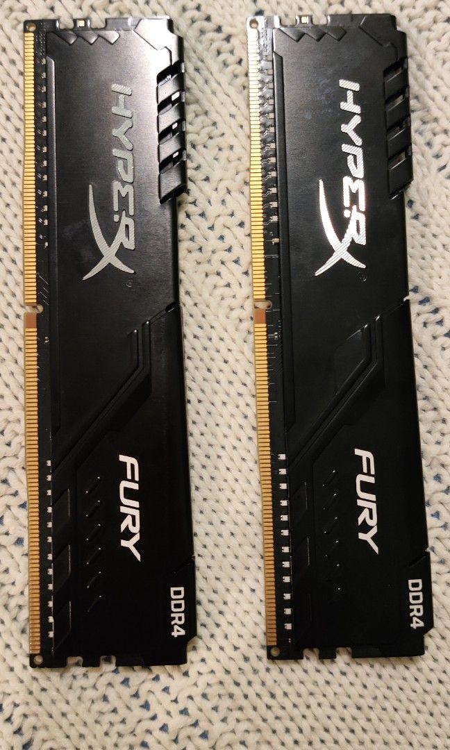 Hyper x fury ddr4 8gb(2x4), Computers & Tech, Parts & Accessories ...