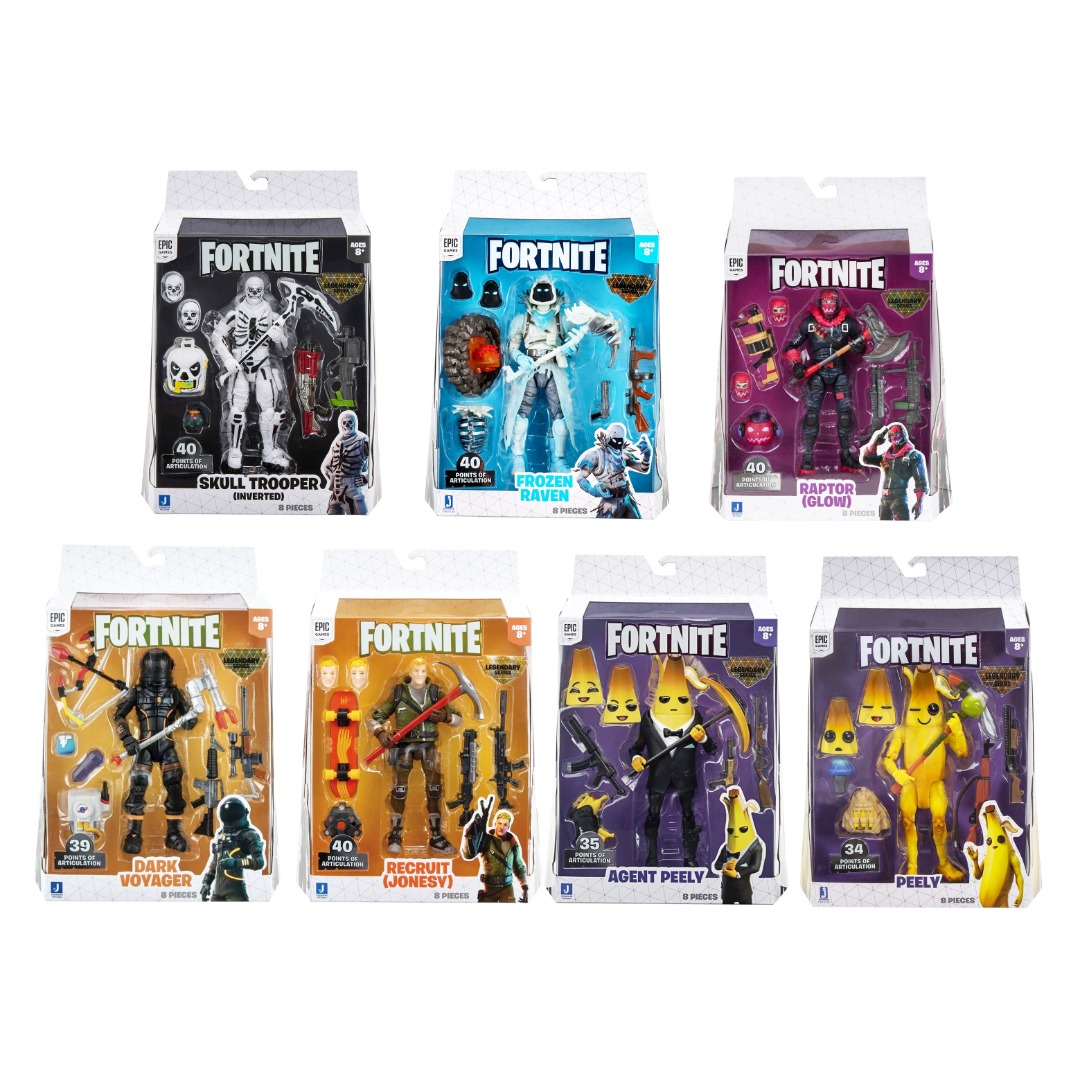 Jazwares Fortnite Legendary Series 6-inch Frozen Raven, Skull Trooper ...