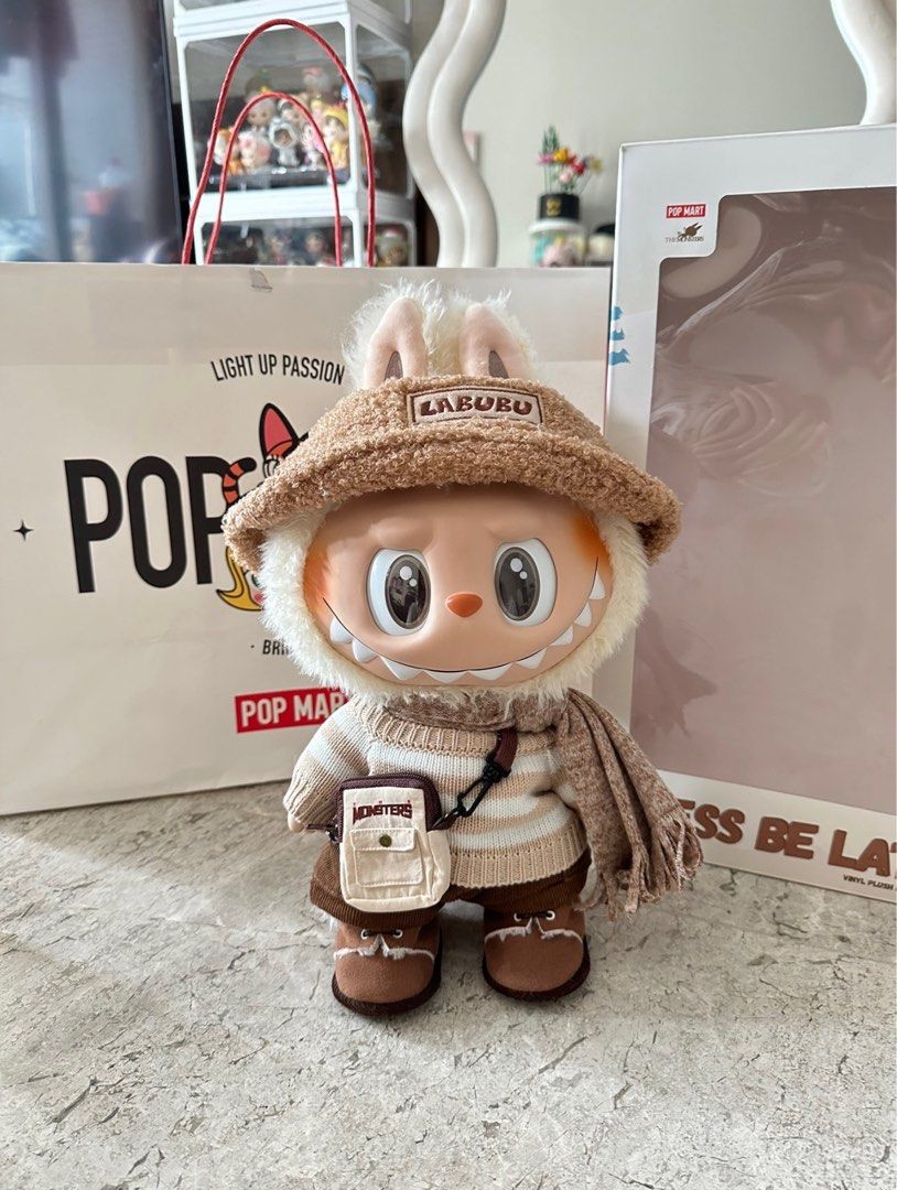 Labubu Dress Be Latte Plush Doll, Hobbies & Toys, Toys & Games on Carousell