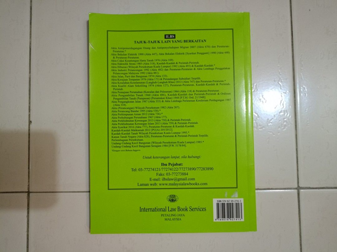 Law Book - Akta 172, Hobbies & Toys, Books & Magazines, Textbooks on ...