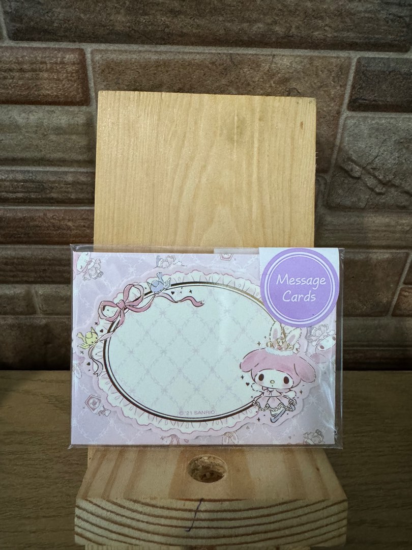 My Melody message card, Hobbies & Toys, Stationary & Craft, Stationery ...