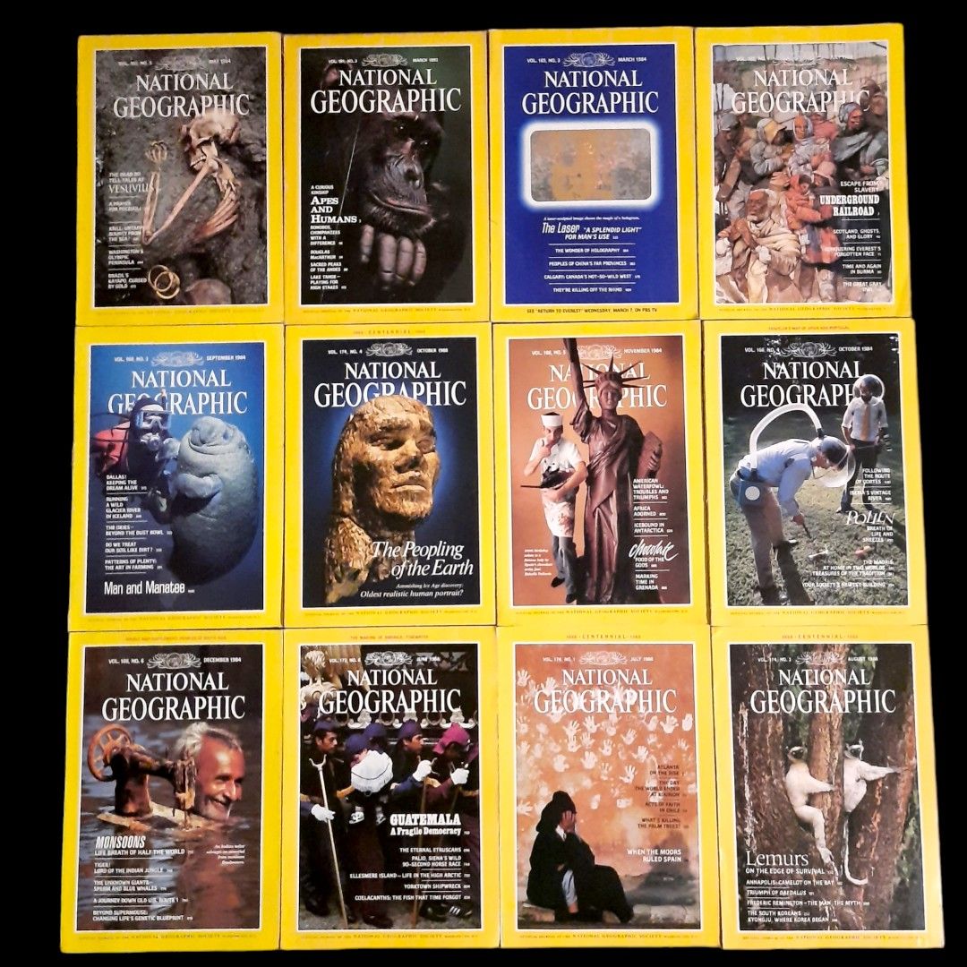 National Geographic magazines sets, Hobbies & Toys, Books & Magazines ...