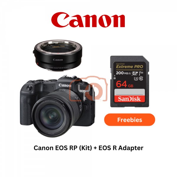 OFFER !!! Canon EOS RP Kit (24-105mm STM) + EF to EOS R Adapter (Free ...