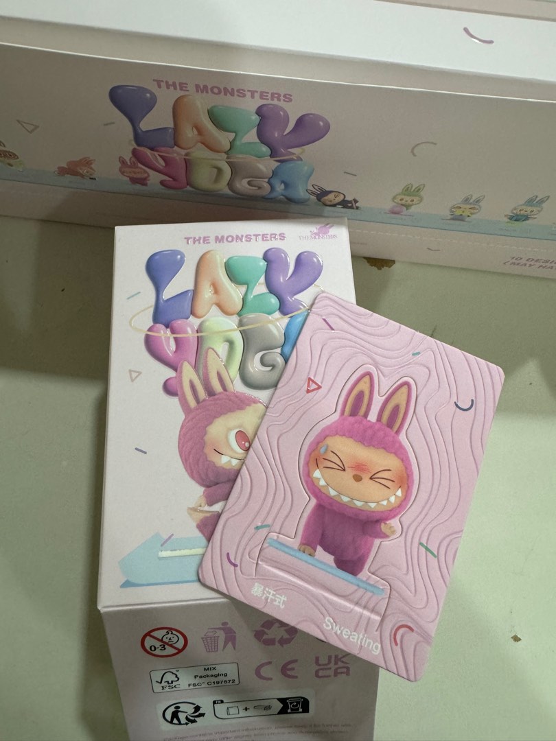 POPMART Labubu Lazy Yoga (Sweating), Hobbies & Toys, Toys & Games on ...