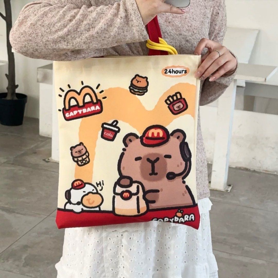Preorder Mc donalds x Capybara bag, Women's Fashion, Bags & Wallets ...