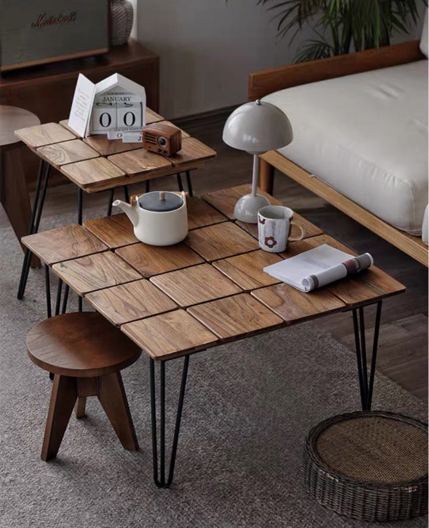 QUARE Solid Wood Coffee Table, Furniture & Home Living, Furniture ...