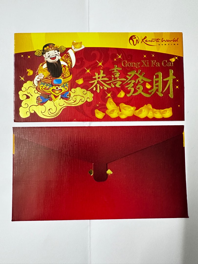 Resort World Genting 恭喜發財 Angpao 1 - 2 Pieces, Hobbies & Toys ...