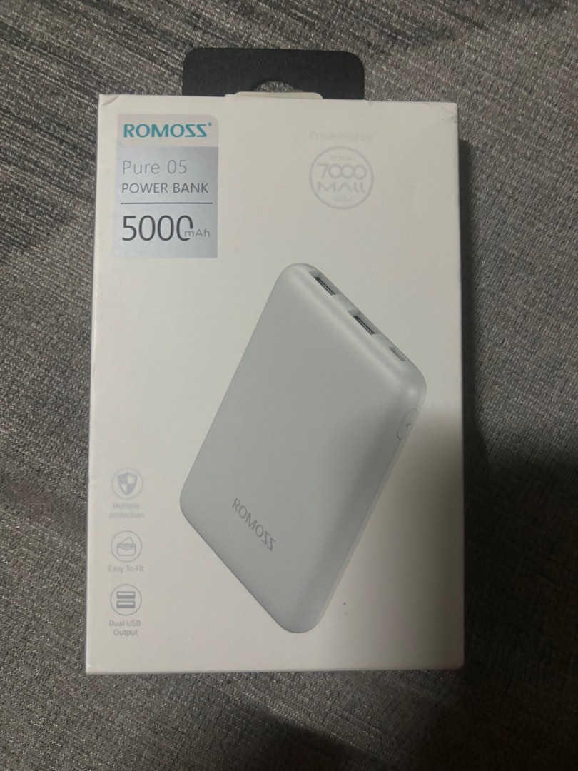 Romoss Pure 05 Power bank 5000mah, Mobile Phones & Gadgets, Mobile ...