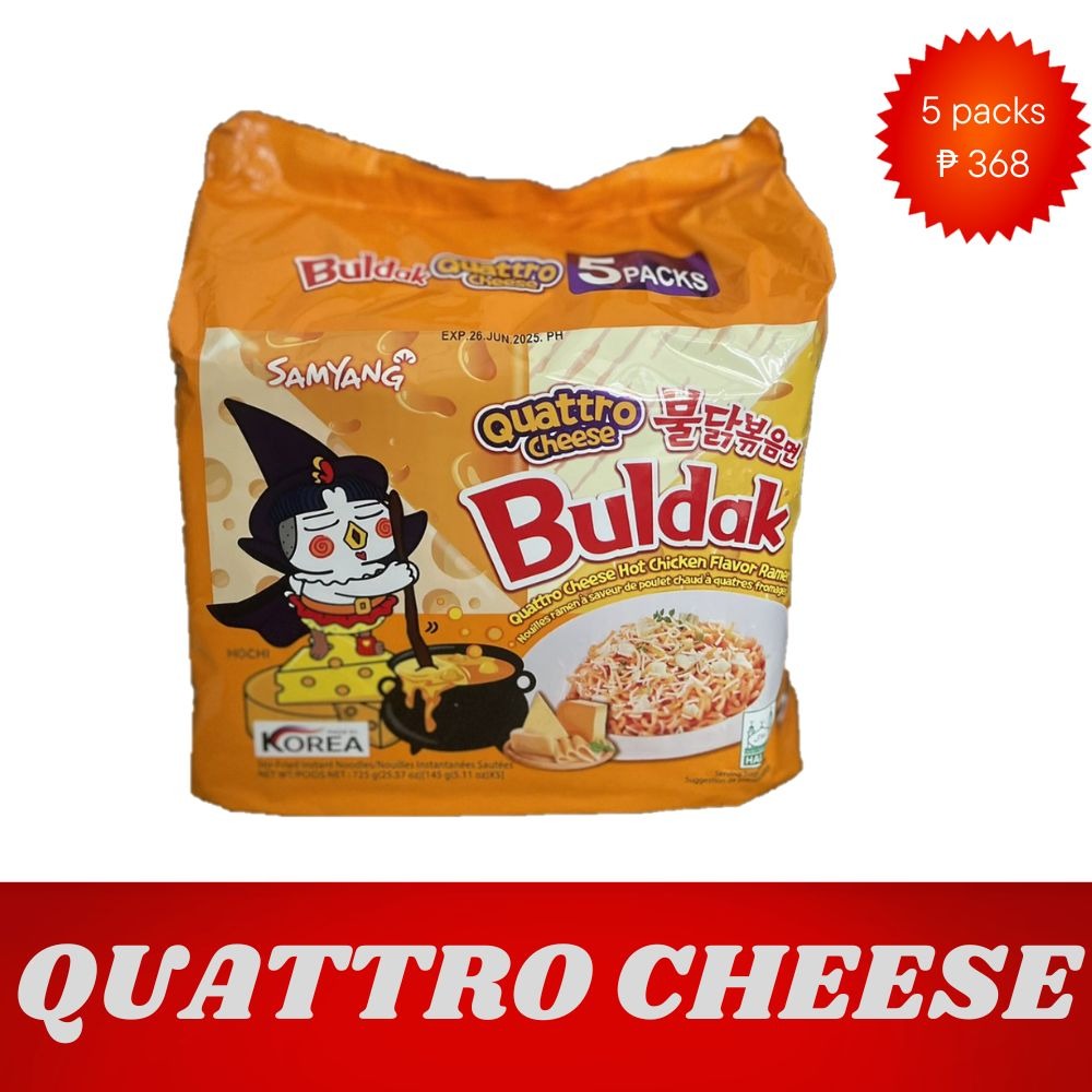 SAMYANG BULDAK QUATRO CHEESE HOT CHICKEN FLAVOR RAMEN, Food & Drinks ...