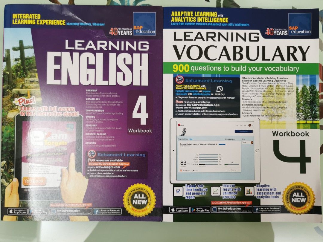 SAP Learning English vocabulary 4, 興趣及遊戲, 書本 & 文具, 教科書 - Carousell