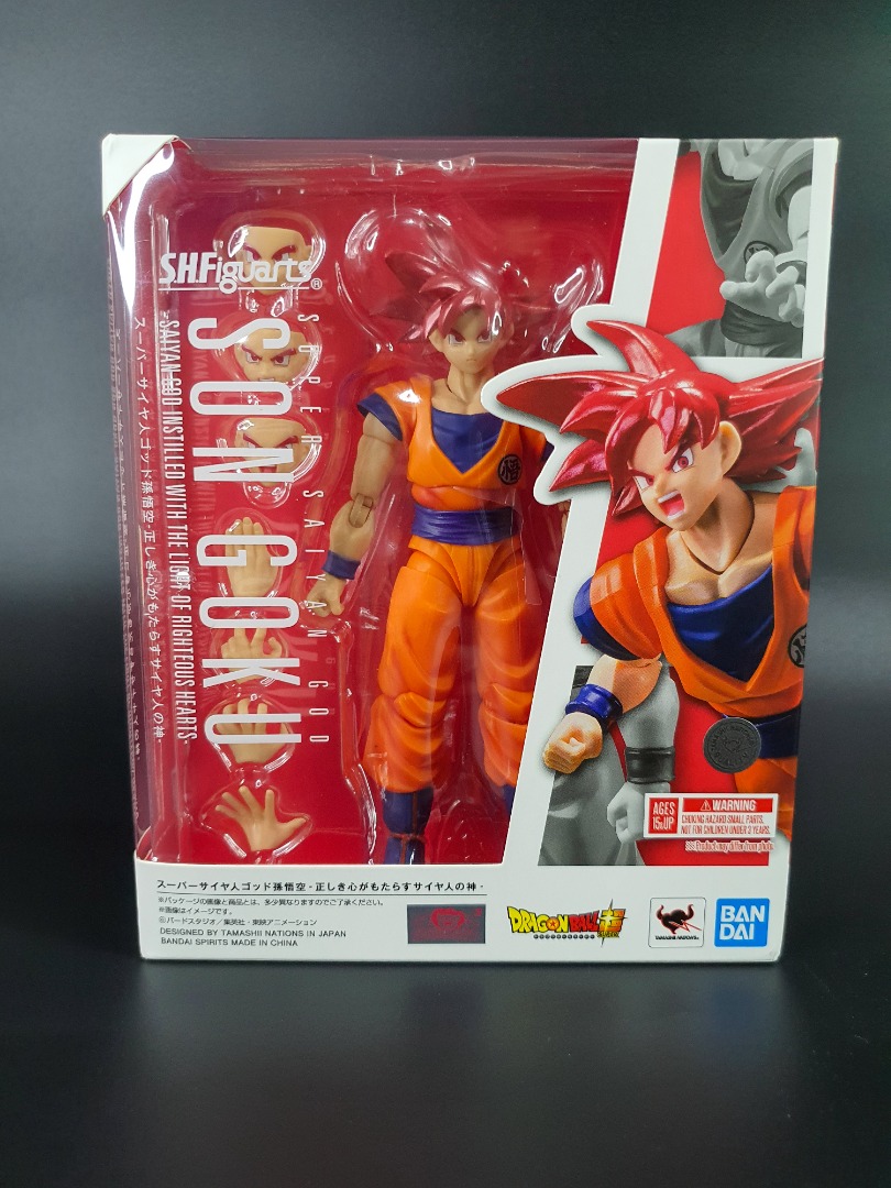 S.H.Figuarts (SHF) Dragon Ball Super - Super Saiyan God Son Goku ...