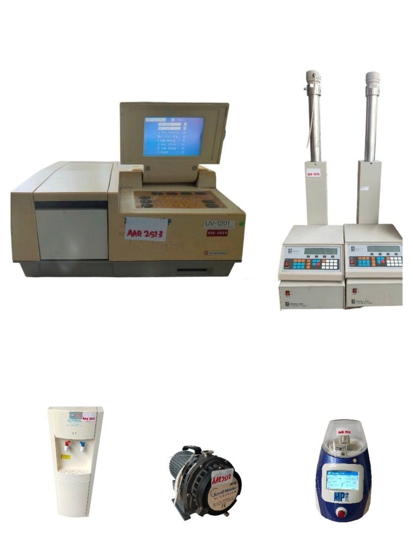 Shimadzu UV Spectrophotometer/ Isco Syringe Pump/ MP Fast-Prep Anest ...