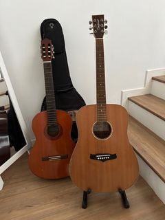 Cate acoustic guitar with EQ, Hobbies & Toys, Music & Media, Musical ...